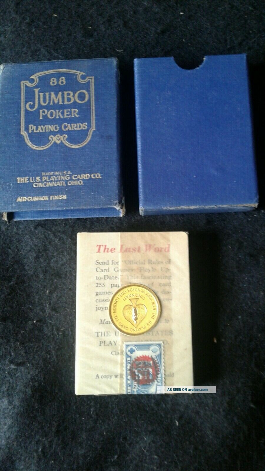 Vintage Jumbo Playing Cards 88 Made By U S Playing Card Co. RARE | #4880025