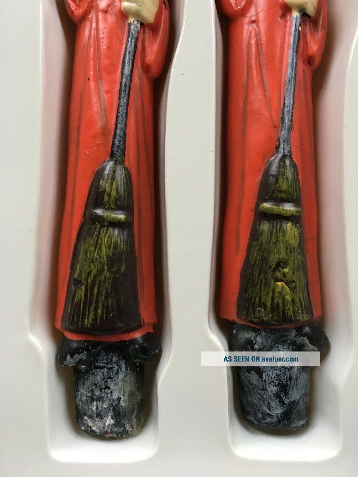 NIB Vintage Robert Alan Halloween 10 " Sculptured Witch Taper Candles ...