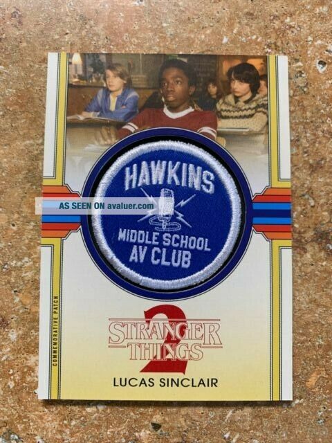 STRANGER THINGS SEASON 2 PATCH CARD LUCAS SINCLAIR HAWKINS AV CLUB CP ...