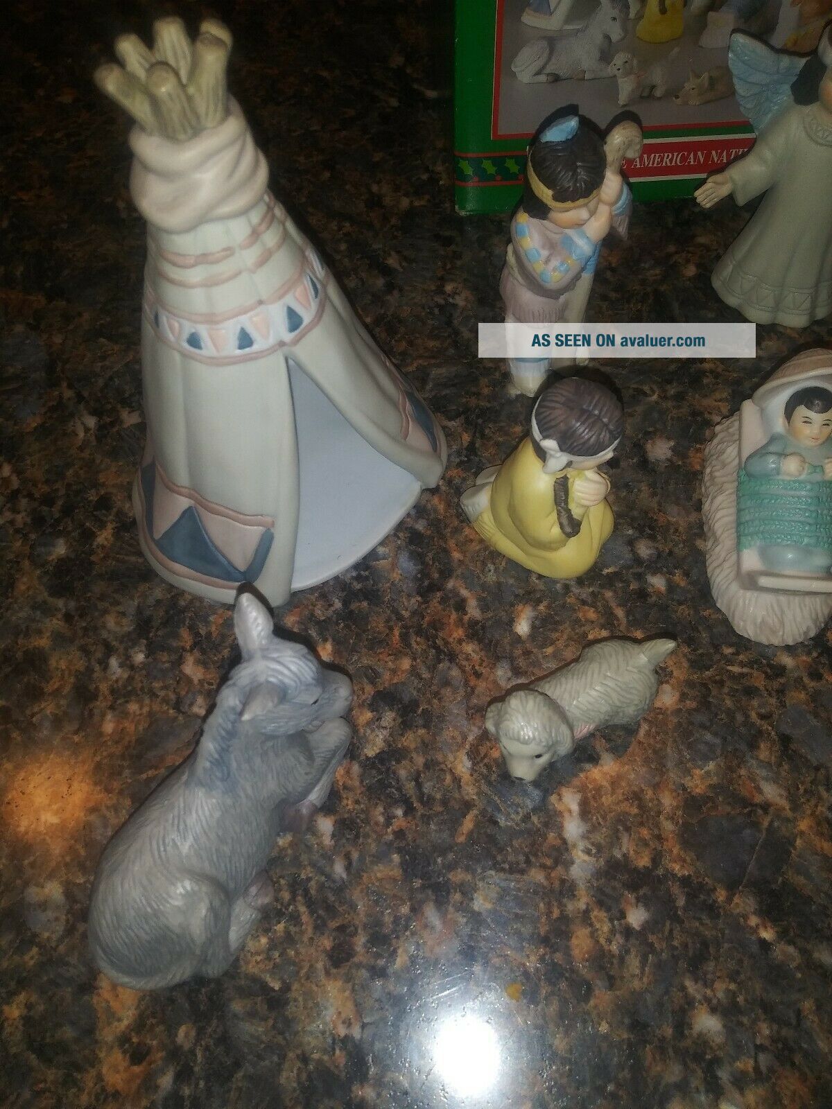 Vintage House Of Lloyd Native American Nativity Christmas Around The ...