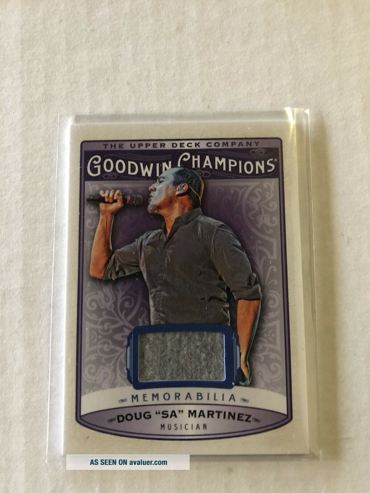 GOODWIN CHAMPIONS DOUG “SA” MARTINEZ/ MEMORABILIA WORN SHIRT 311 ARTIST ...