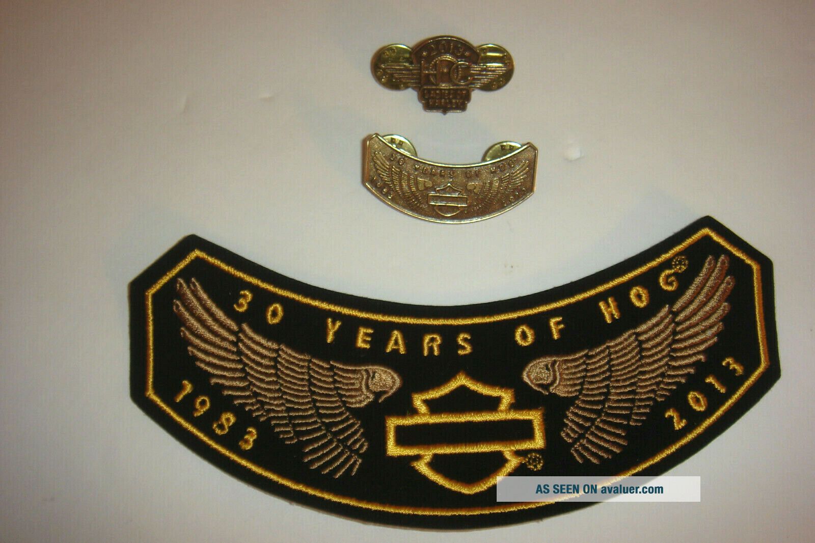 3 Harley Davidson Motorcycle Owner Group HOG Patch & Ladies Of Harley ...