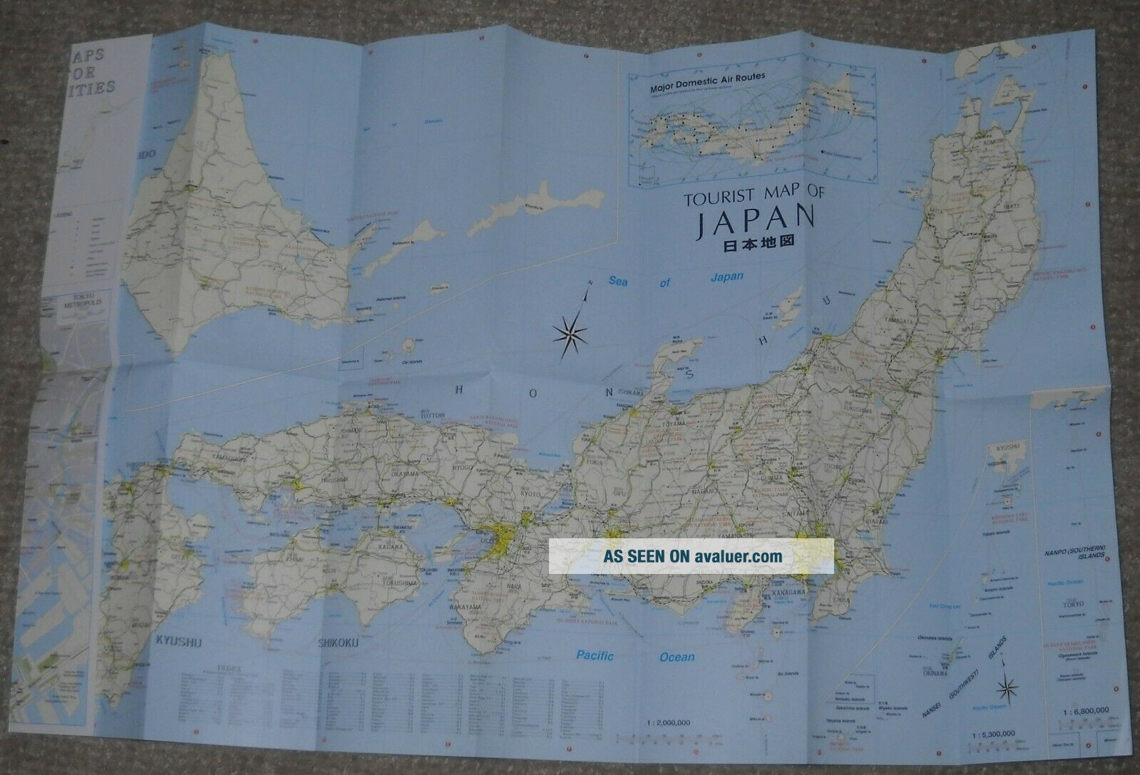 2003 Map Of Japan, With City Maps Japan National Tourist Organization ...