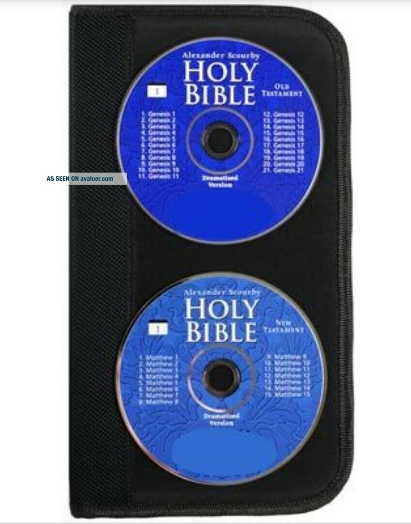 The Holy Bible King James Version CD Audio Binder By Alexander Scourby ...