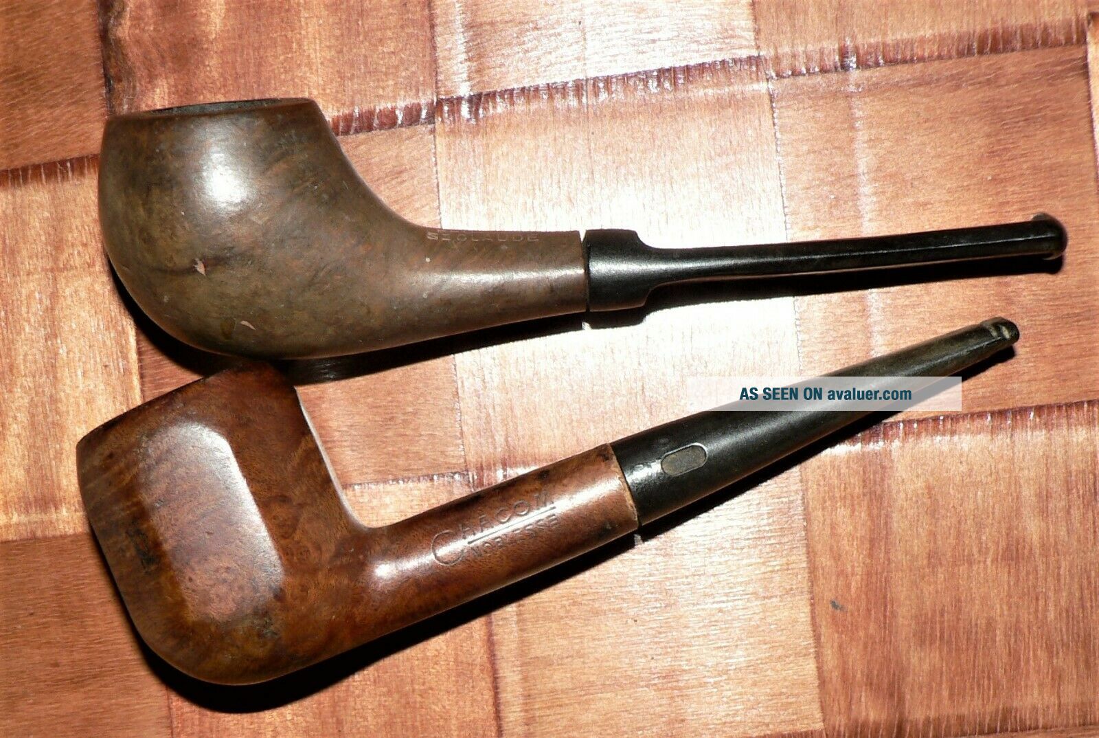 Chacom & Bruyere Saint Claude ' Two Vintage French Estate Tobacco Pipes ...