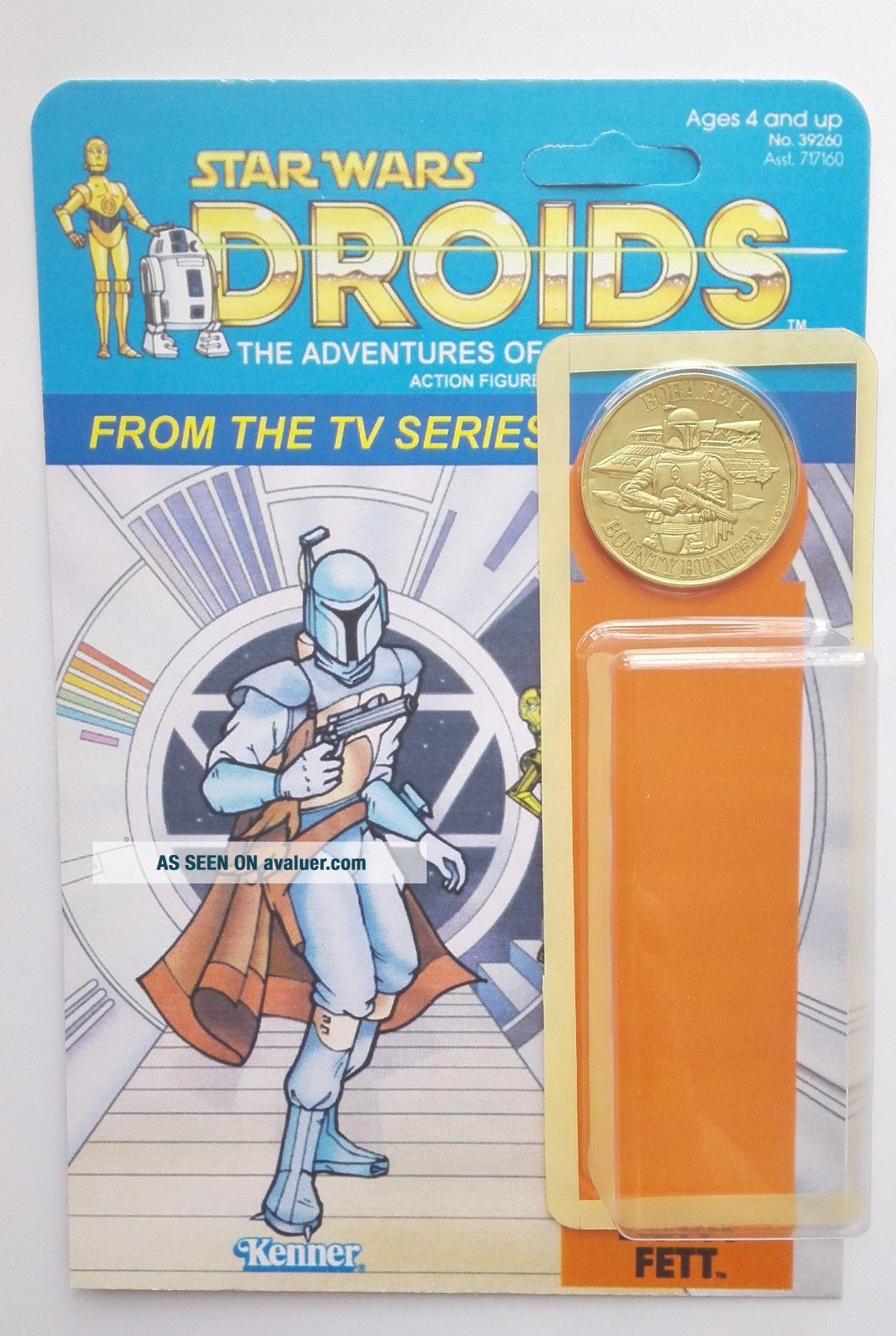 VINTAGE KENNER 1985 DROIDS CARTOON SERIES BOBA FETT CUSTOM CARD BACK ...