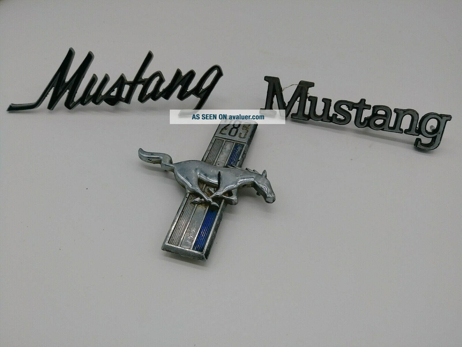 3 Vintage Ford Mustang Car Emblems | #4938933