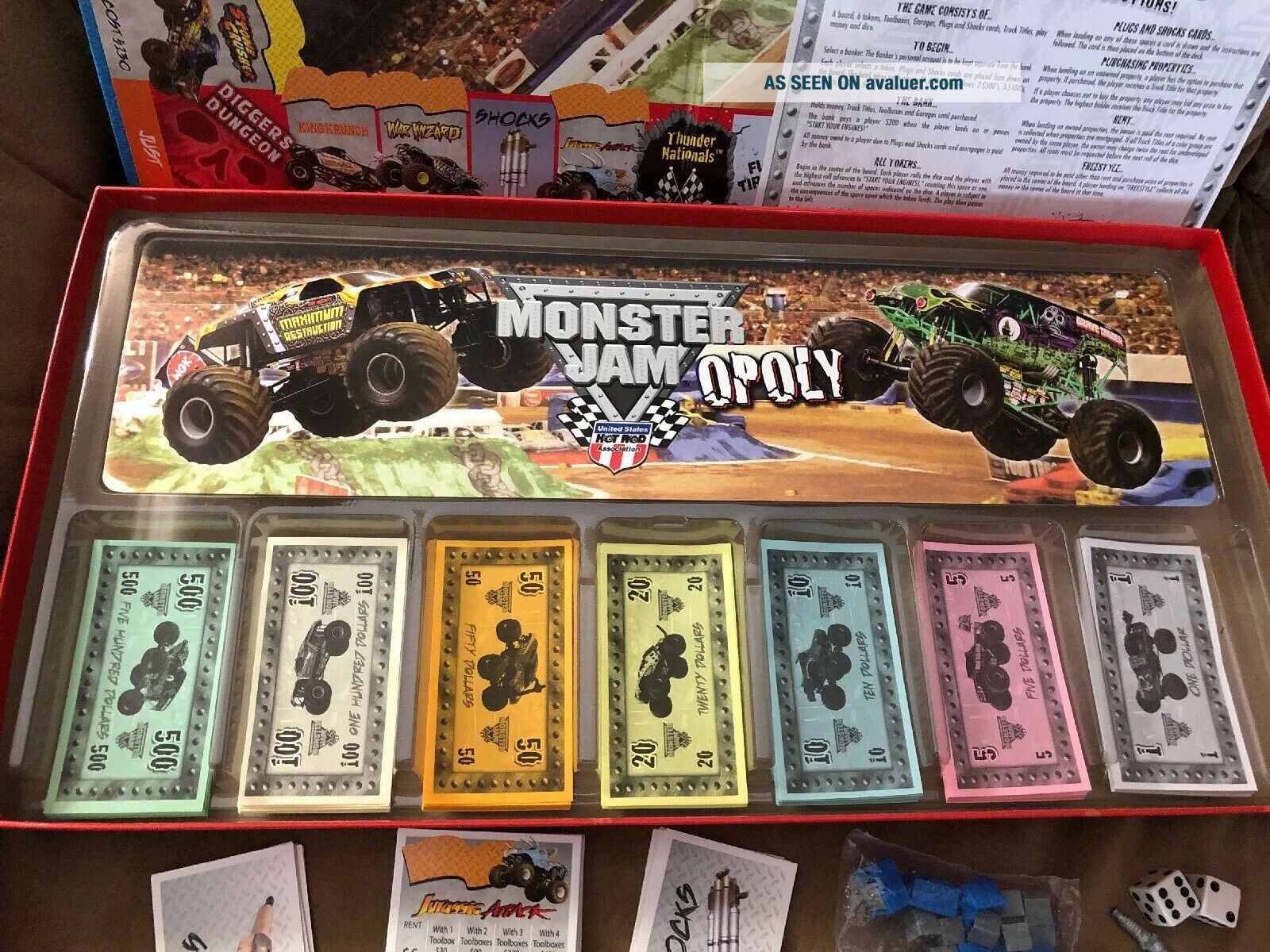 HTF Monster Jam Opoly Monster Truck Monopoly | #4981170