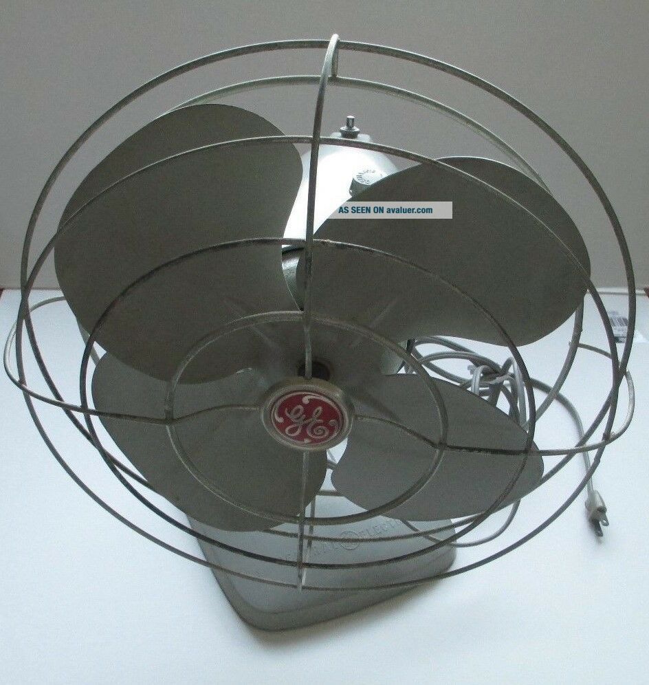 Vintage 1950s GE Electric Oscillating Fan (And) General Electric | #5087241