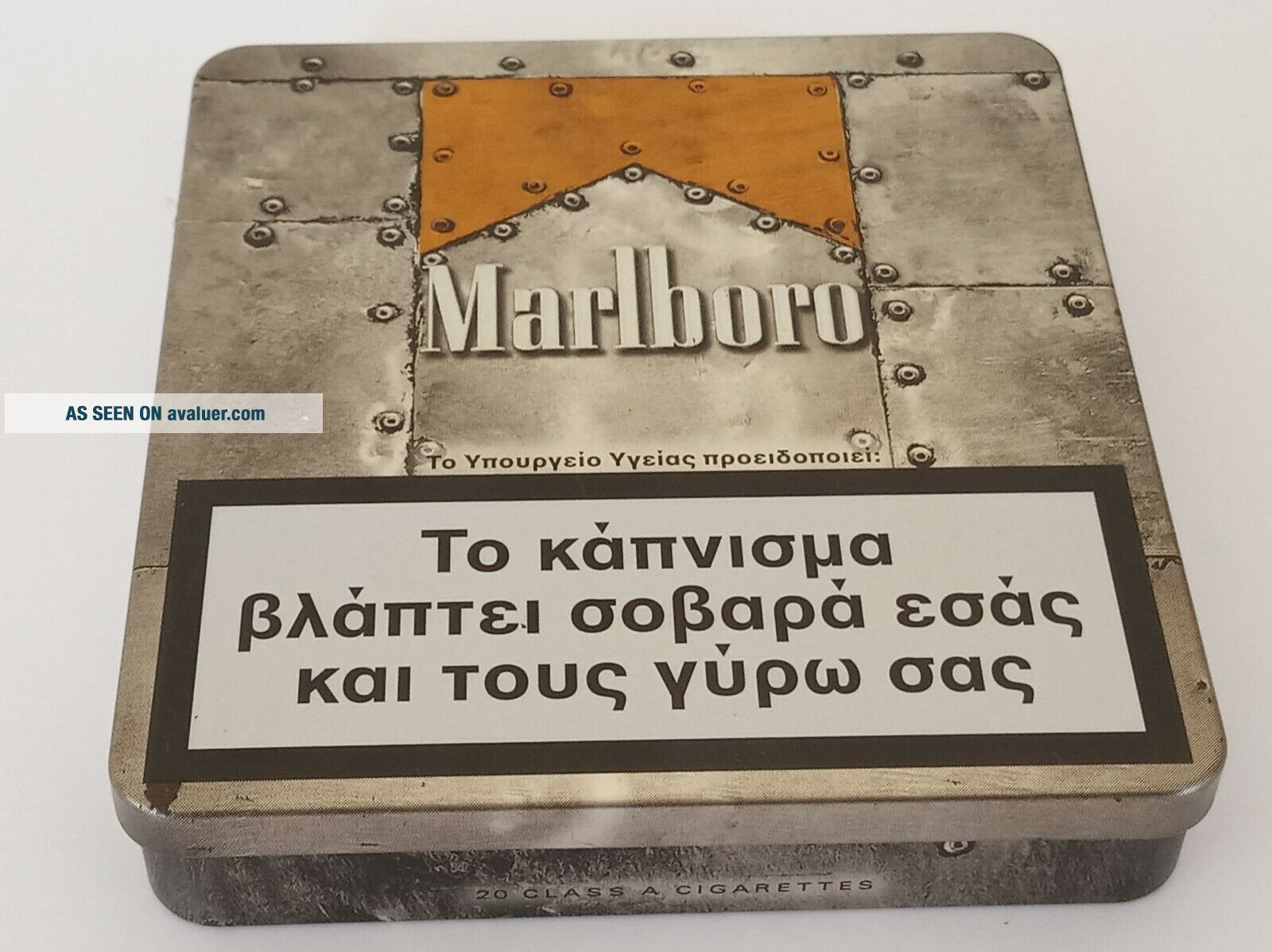 Vintage Marlboro Cigarettes Tin Box Metal Case | #4979659