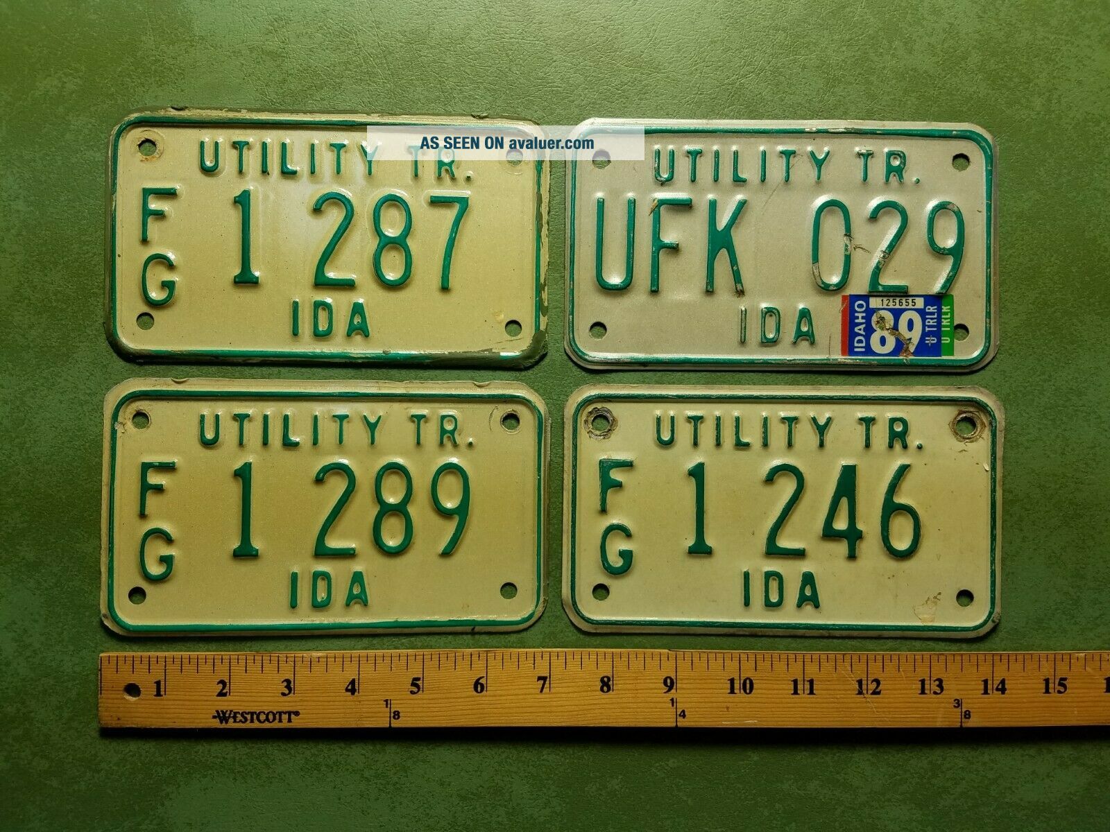 Four Idaho Utility Trailer License Plate FG IDA | #5009367