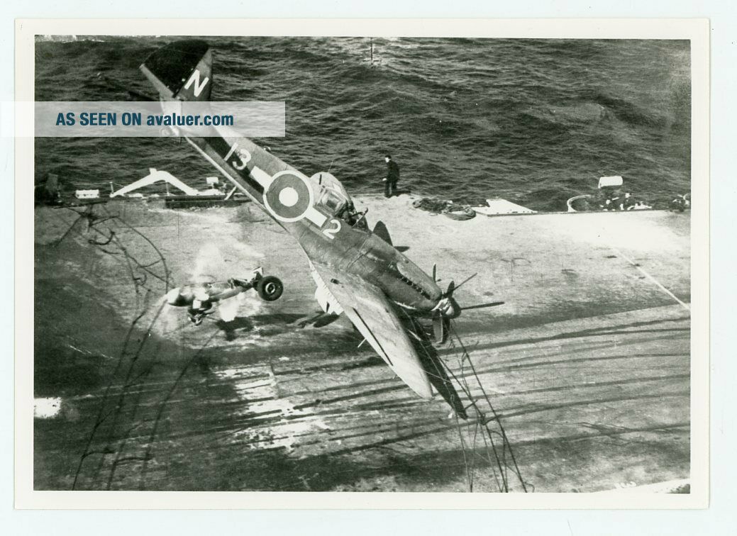 Photograph Of Supermarine Seafire SR537 Heavy Landing On HMS Implacable ...
