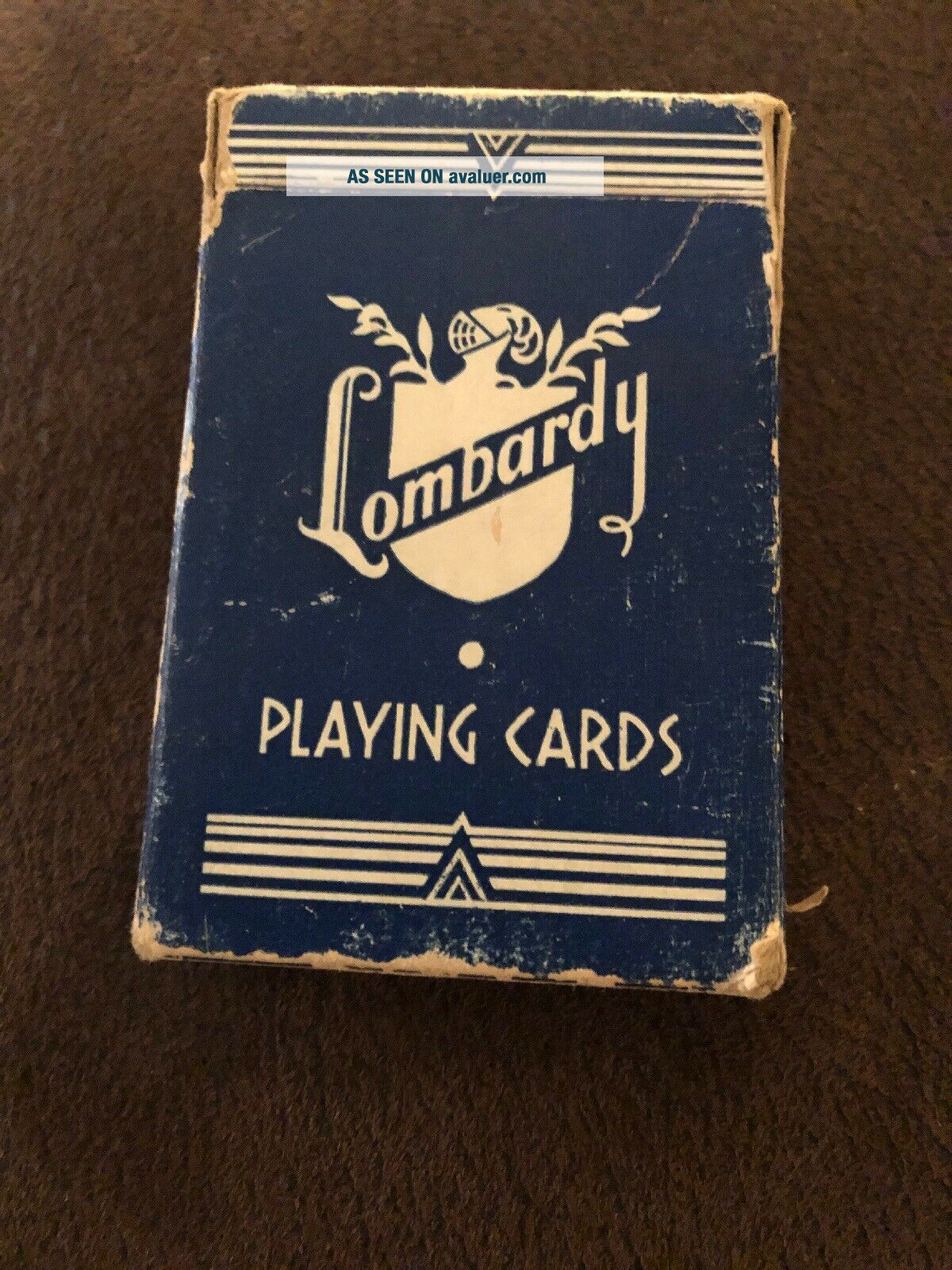 Vintage Lombardy Arrco Playing Cards Deck Linen Finish Made In The USA ...