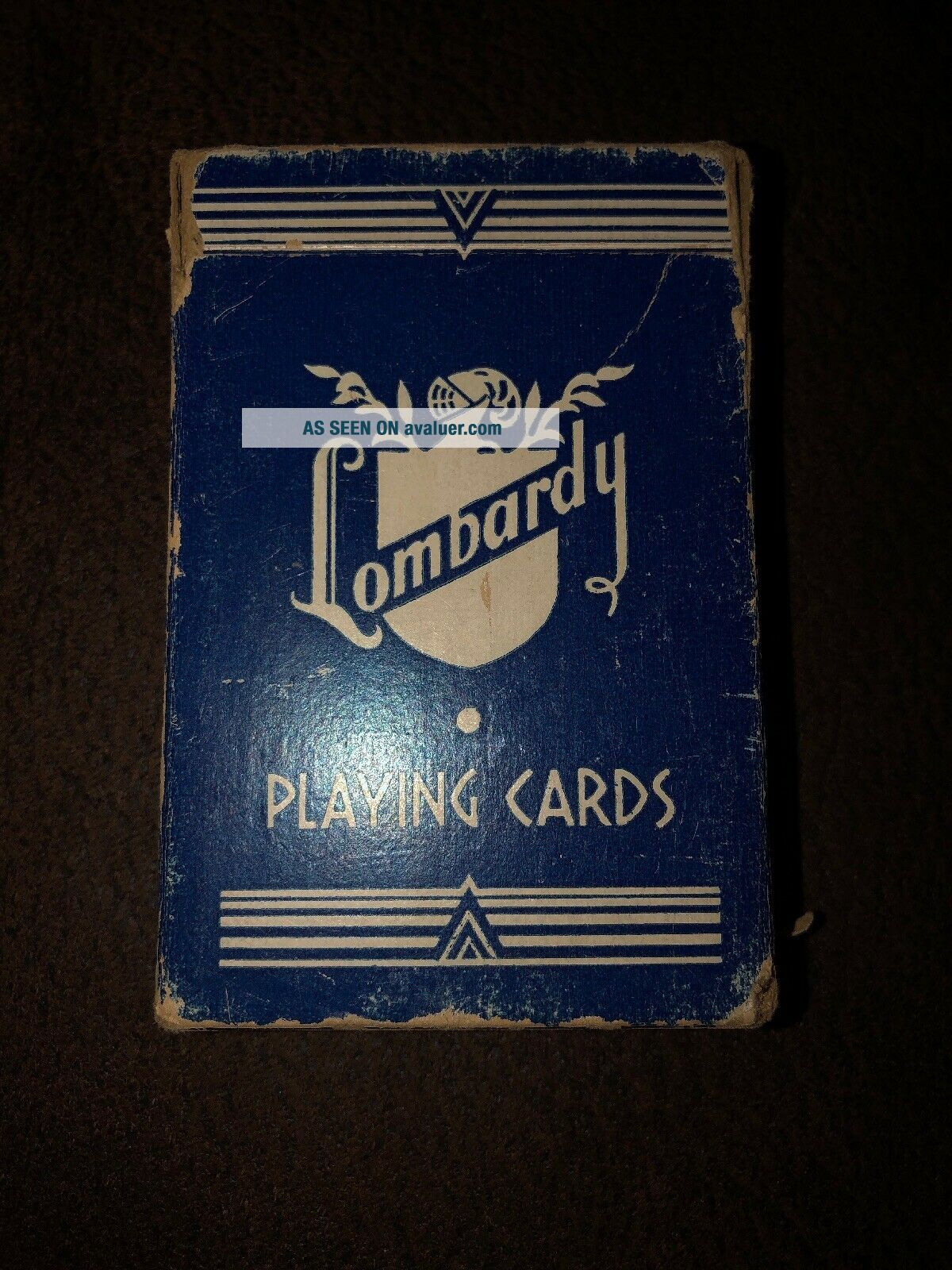 Vintage Lombardy Arrco Playing Cards Deck Linen Finish Made In The USA ...