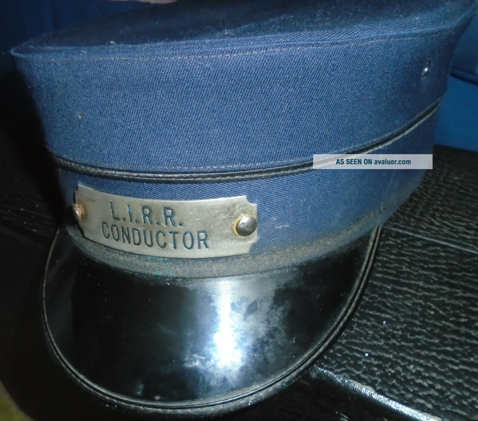 Vintage The Long Island Railroad Company Train Conductor Hat Size 7 1/8 ...