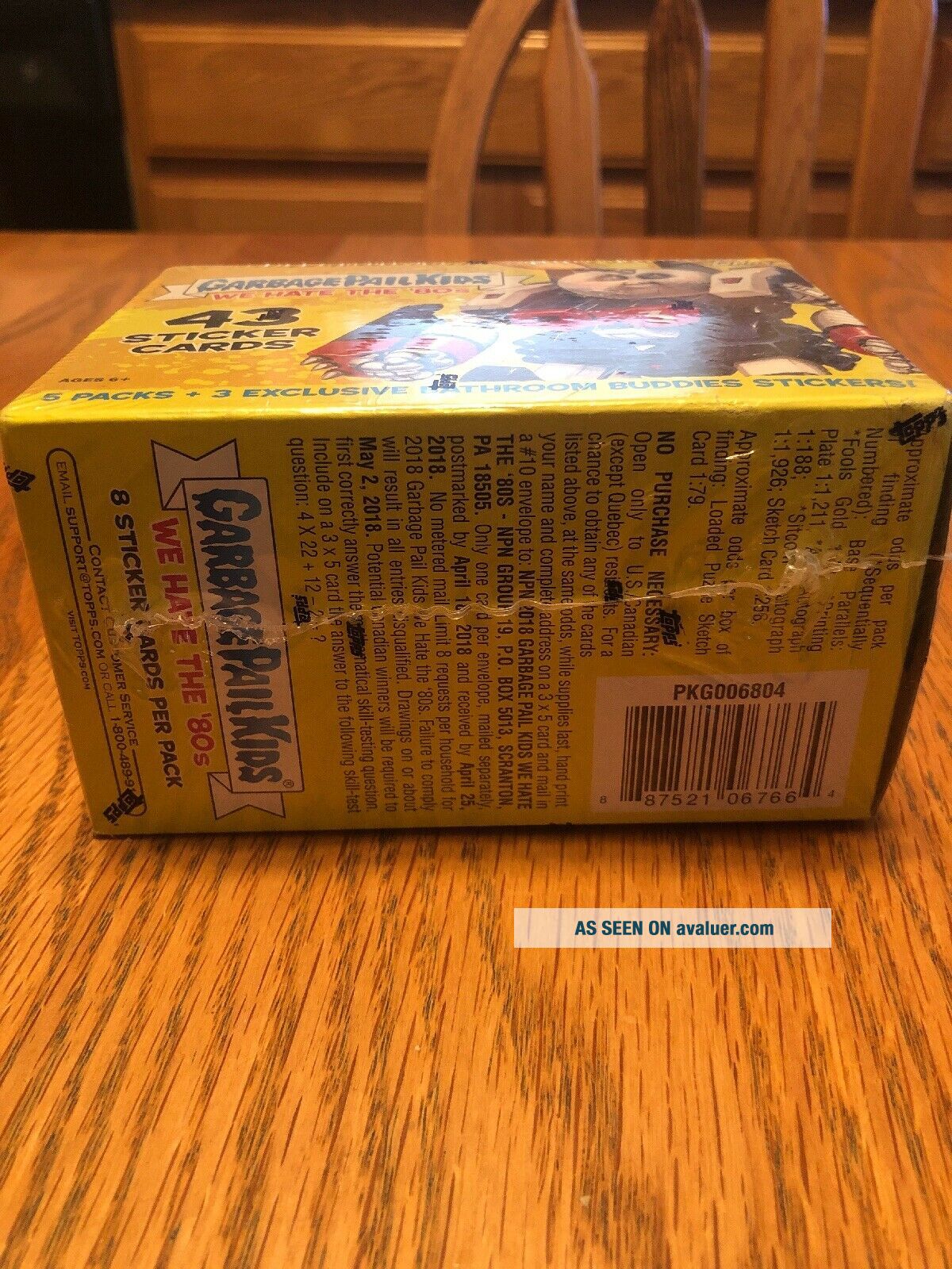 2018 Topps Garbage Pail Kids WE HATE THE 80’s EXCLUSIVE Blaster Box ...