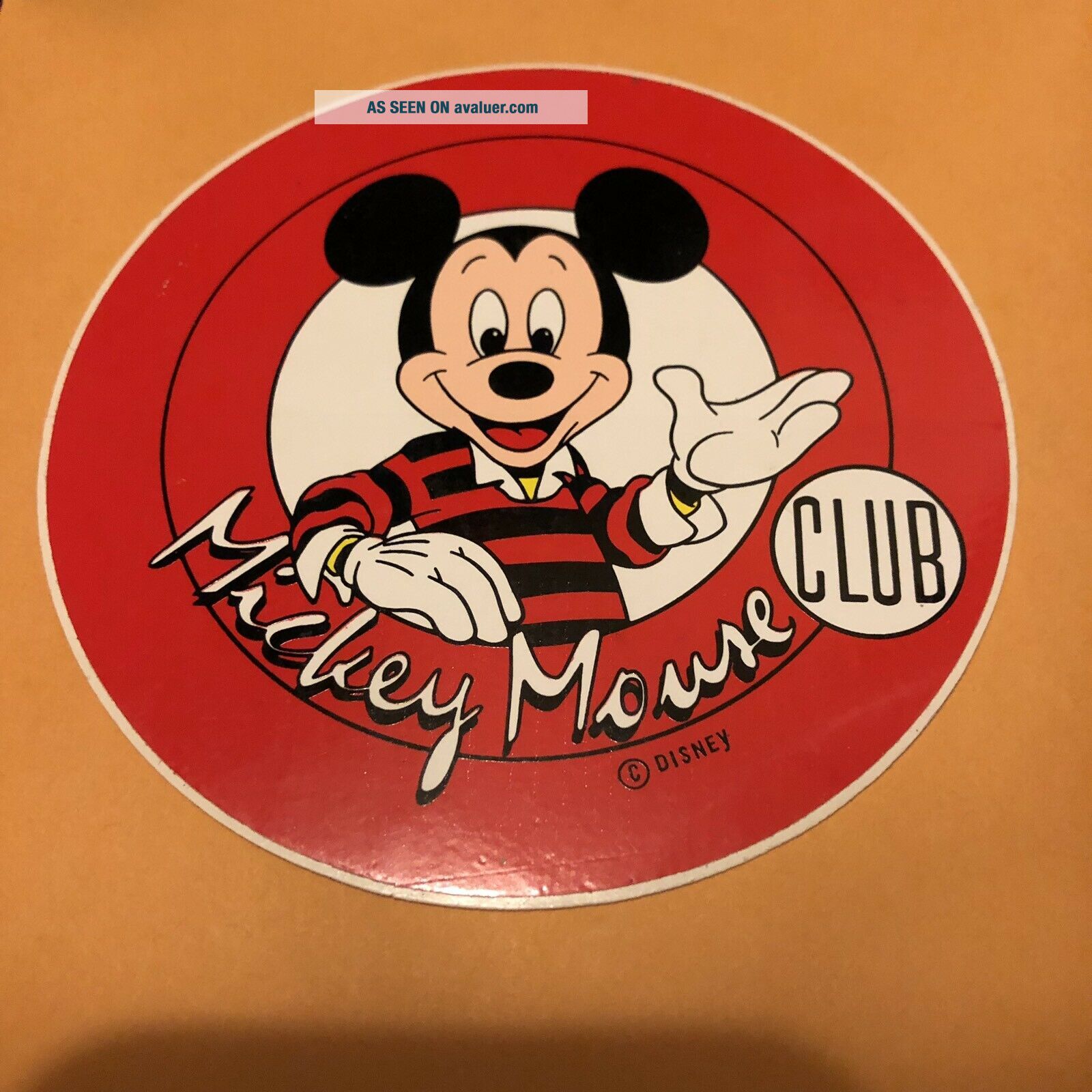 Vintage Disney Mickey Mouse Club Sticker | #5032424