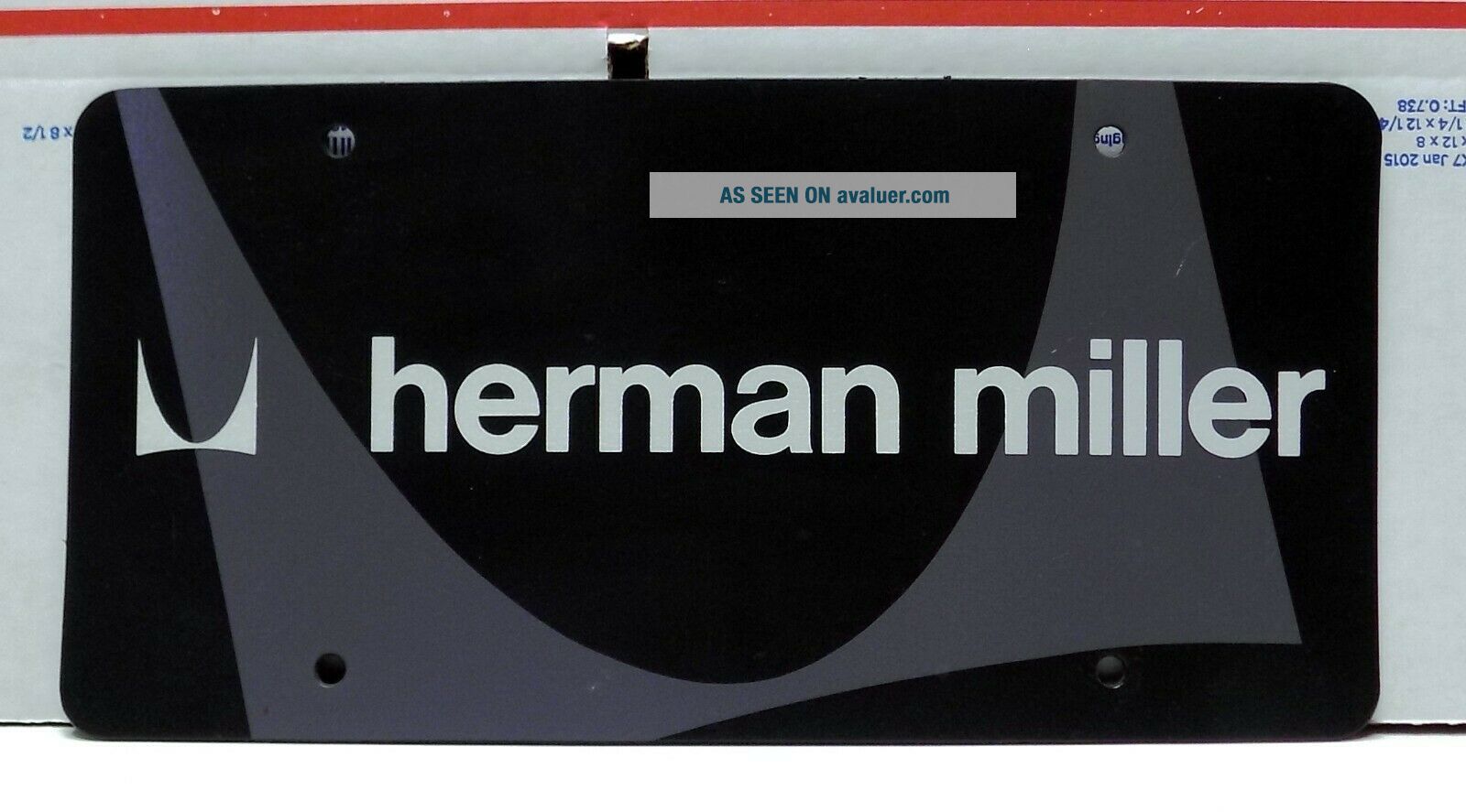 RARE Vintage Herman Miller Logo Promotional Advertising Plastic License ...
