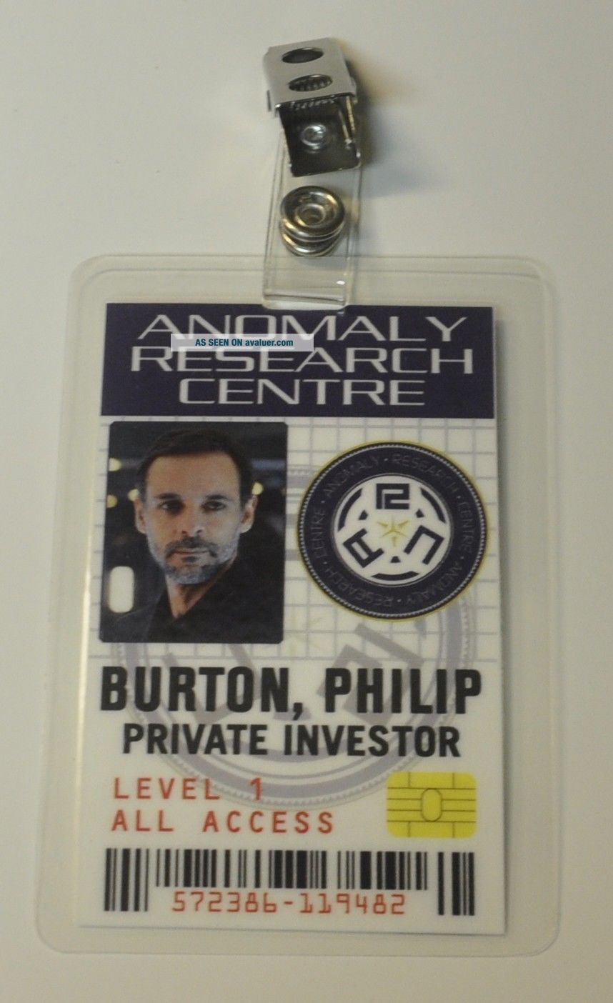 Primeval ID Badge - Anomaly Research Centre Philip Burton Private ...