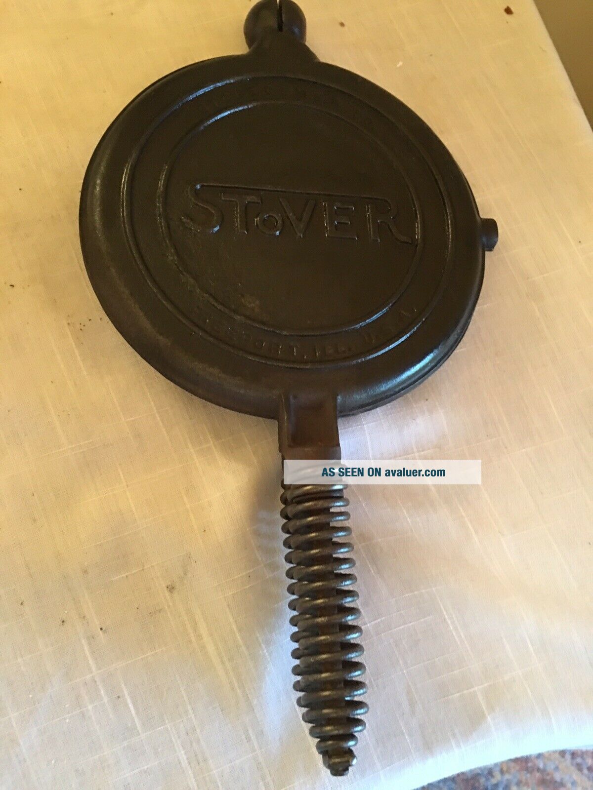 Vintage Stover Cast Iron Waffle Maker Replacement Iron Paddles No Base ...