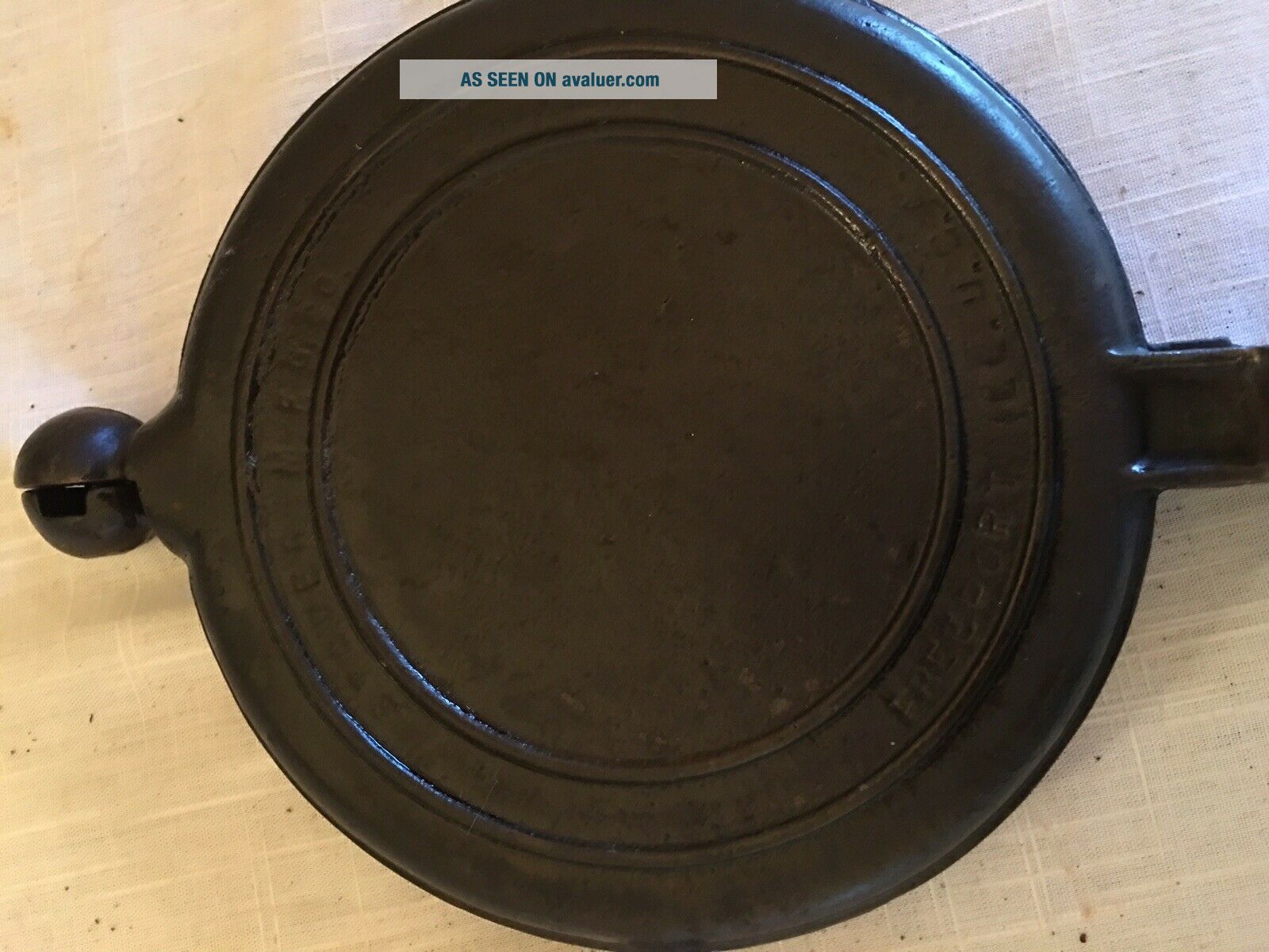 Vintage Stover Cast Iron Waffle Maker Replacement Iron Paddles No Base ...