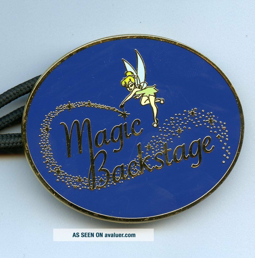 WDW Disney Tinker Bell With Wand Magic Backstage Cast Pin Lanyard ...