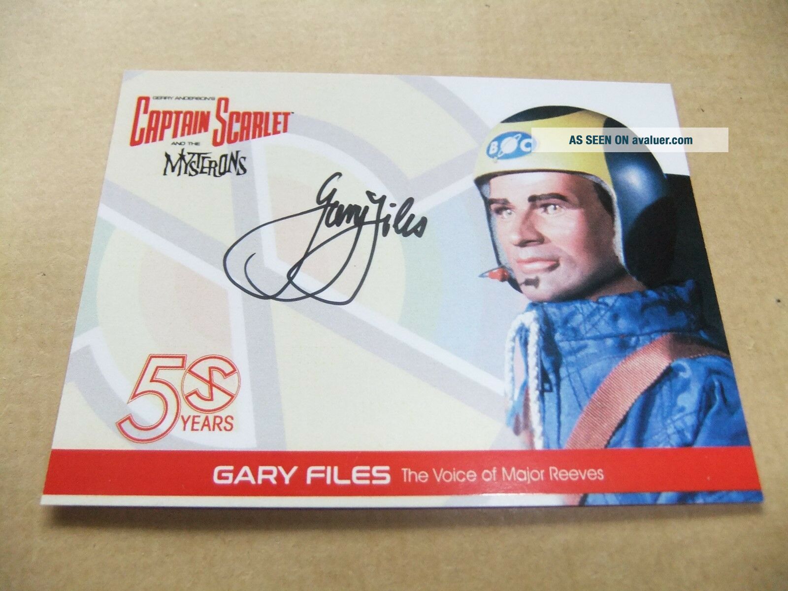 GERRY ANDERSON CAPTAIN SCARLET MYSTERONS 50 YEARS GARY FILES GF3 ...