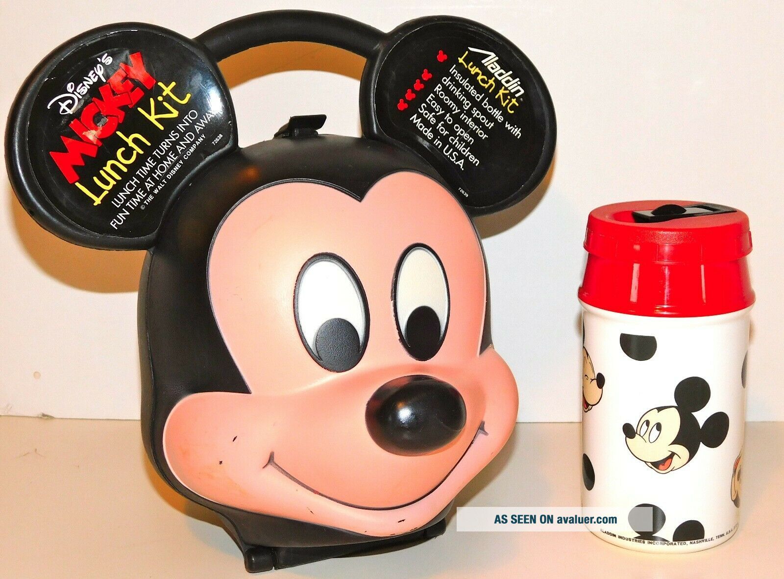Disney’s Mickey Lunch Kit W/ Thermos Very Good Classic Disney Lunch Box ...