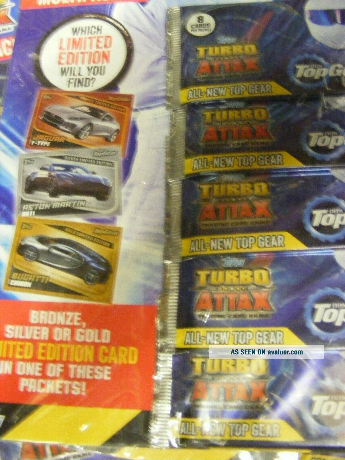 JOBLOT Of 12 X TOP GEAR TURBO MULTIPACKS Trading CARDS | #4980157