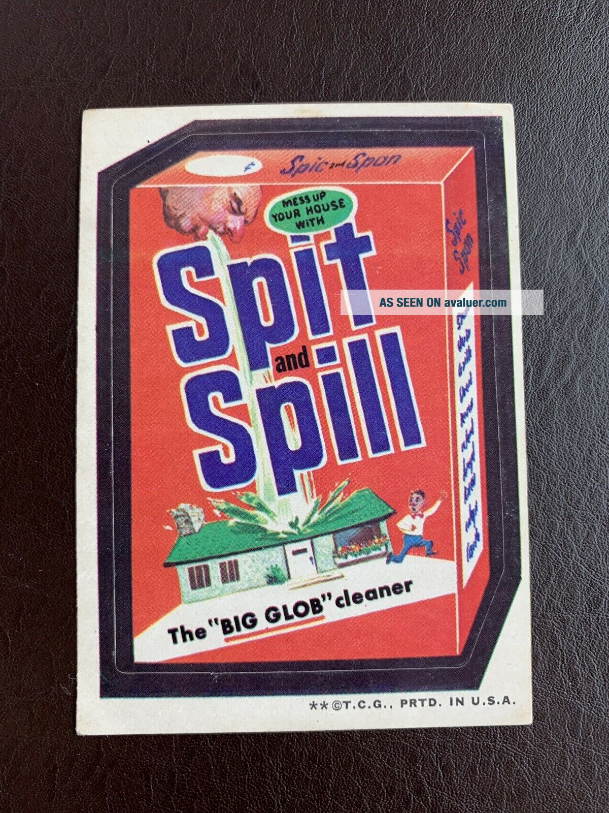 1973 Topps Wacky Packages 3rd Series RARE SPIT N SPILL SPIC SPAN | #5013875