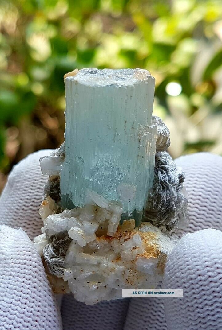 30gr Aquamarine Crystal Combine With Mica Specimen From Shigar Valley ...
