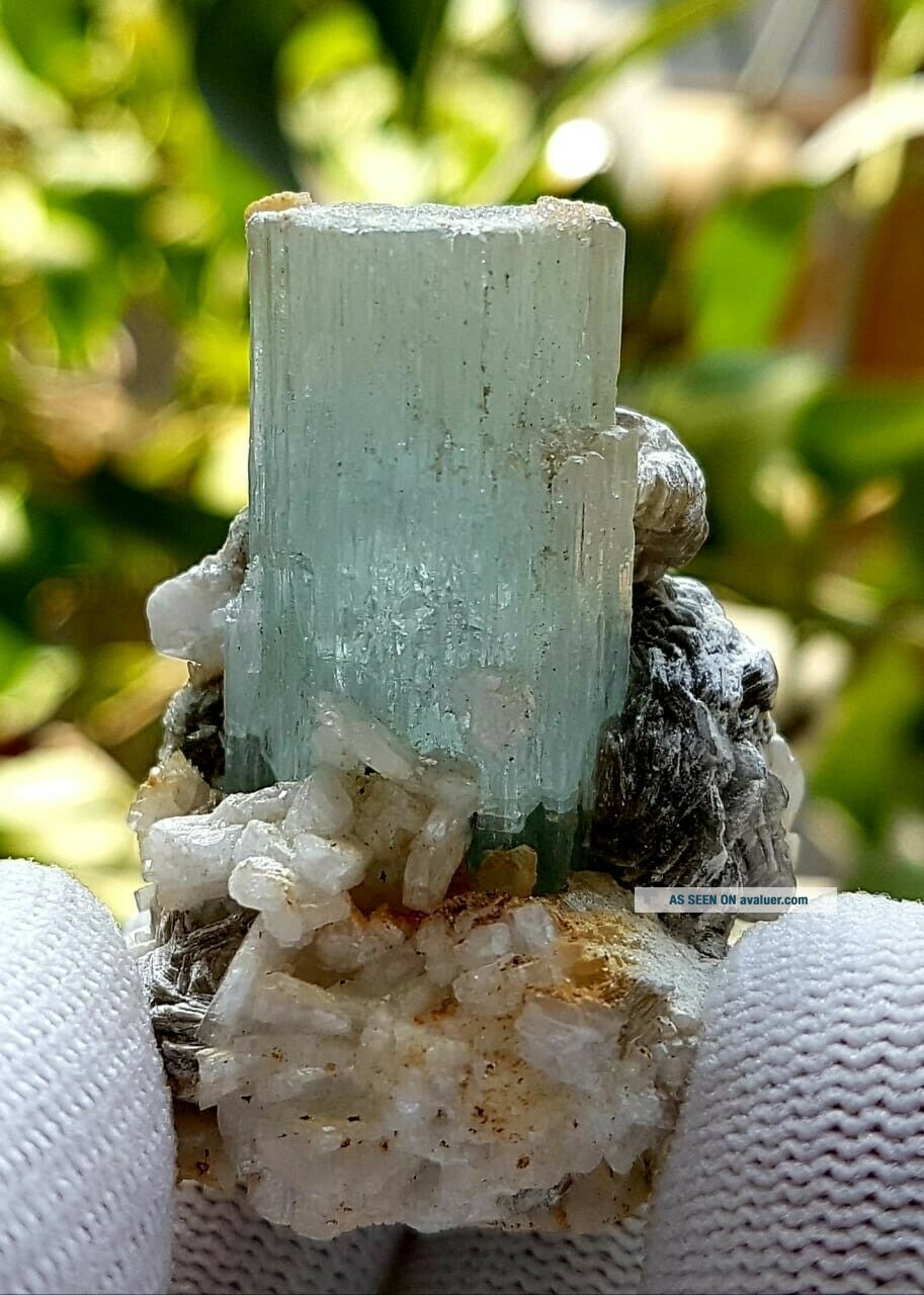 30gr Aquamarine Crystal Combine With Mica Specimen From Shigar Valley ...