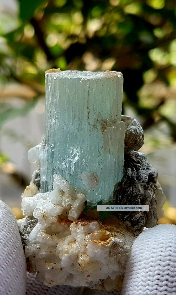30gr Aquamarine Crystal Combine With Mica Specimen From Shigar Valley ...