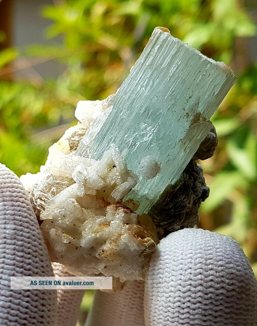 30gr Aquamarine Crystal Combine With Mica Specimen From Shigar Valley ...