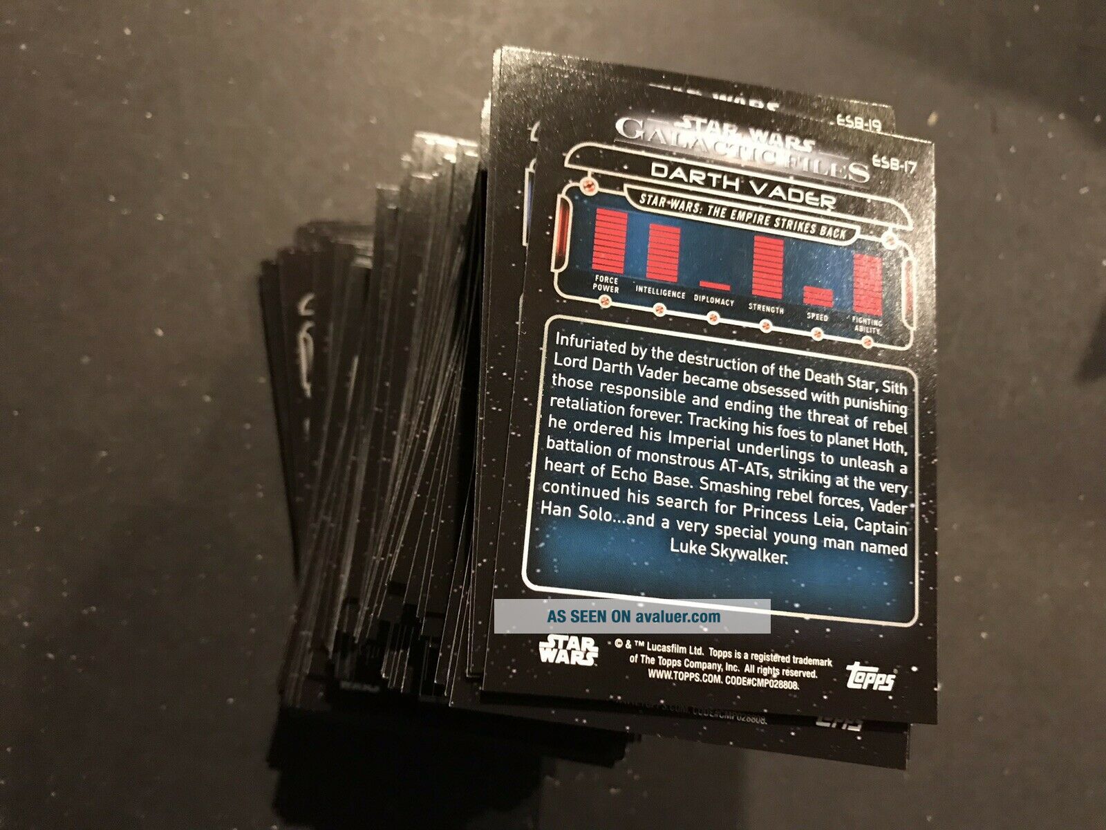 2018 Topps Star Wars Galactic Files Set Rey Luke Skywalker Series 2 ...