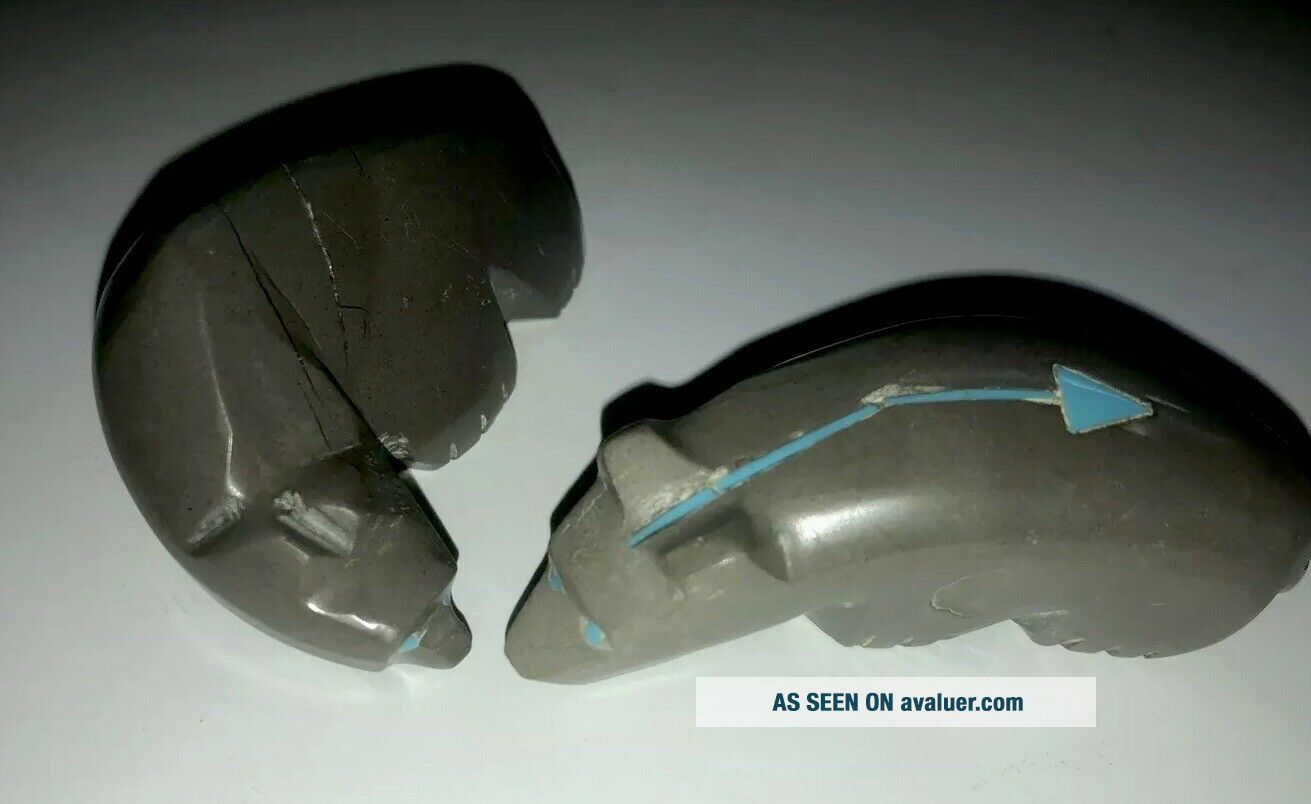 Collectible Native American Zuni Spirit Bear Duo By Justin Leki/signed ...