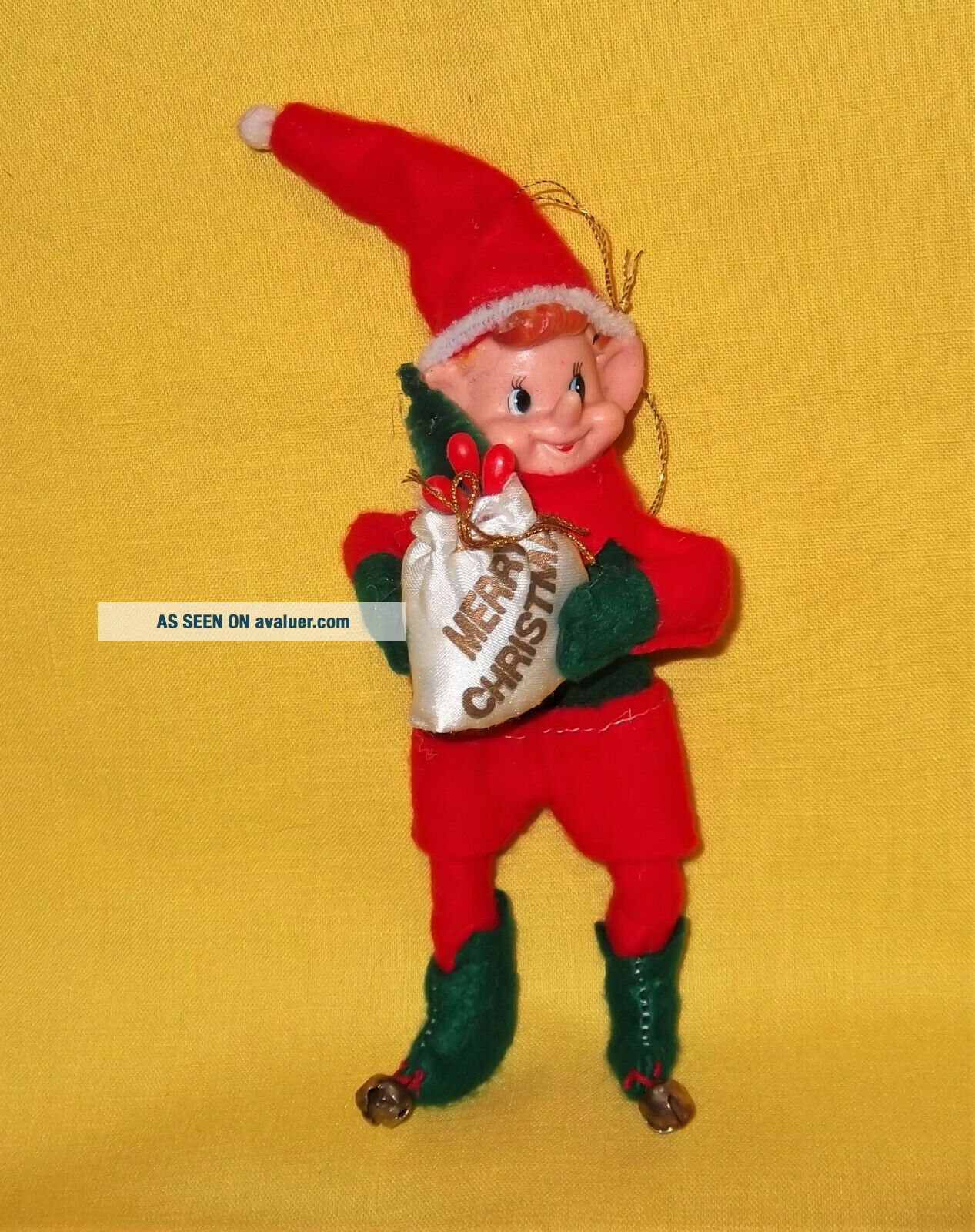 VINTAGE CHRISTMAS PIXIE ELF ORNAMENT | #5189386