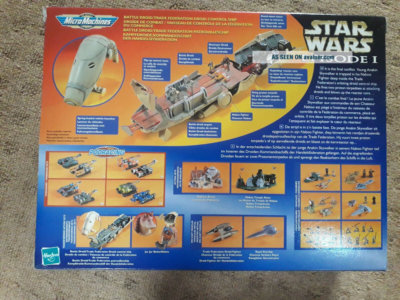 Star Wars Episode 1 Micro Machines Battle Droid Trade Federation ...