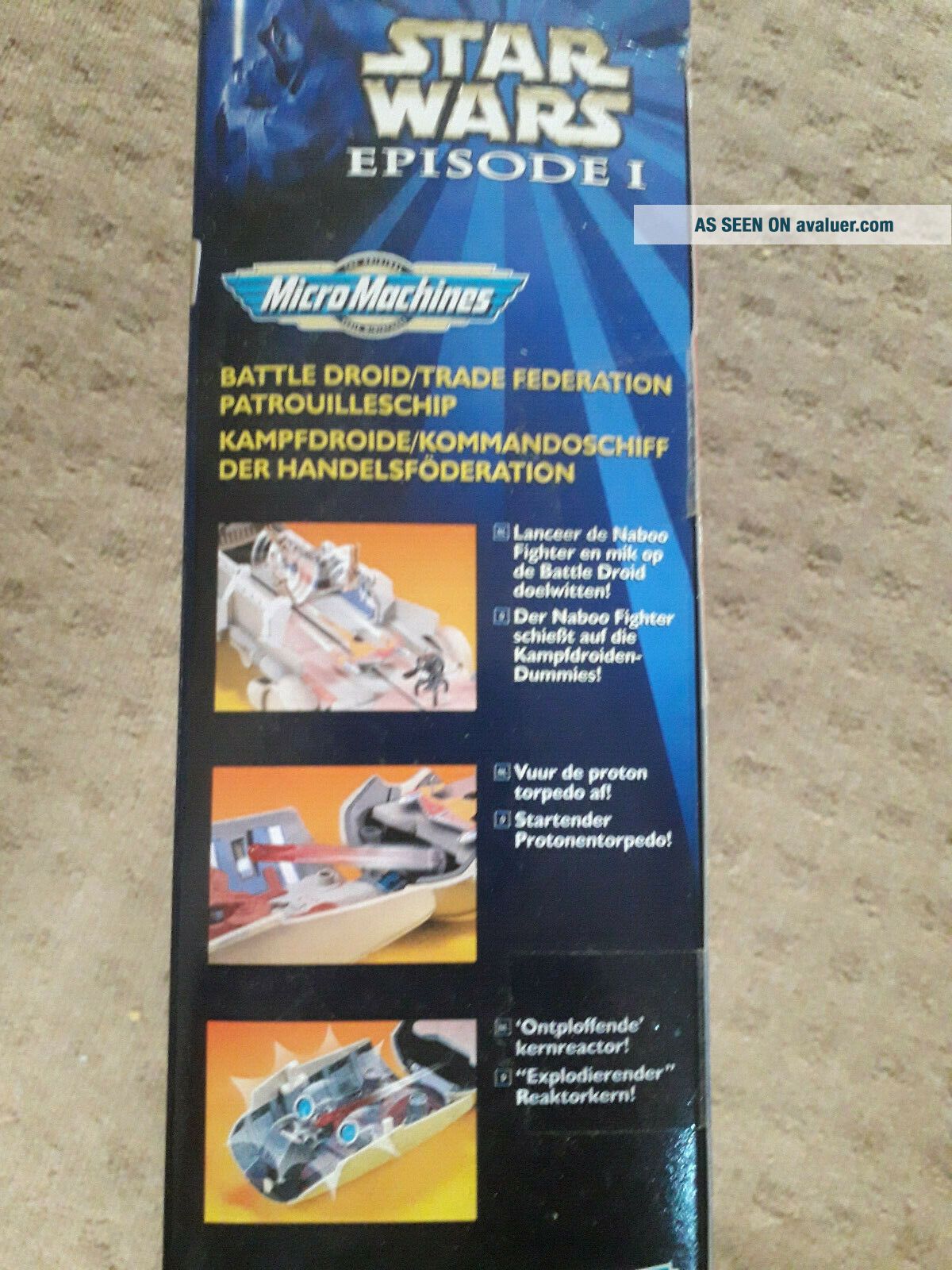 Star Wars Episode 1 Micro Machines Battle Droid Trade Federation ...