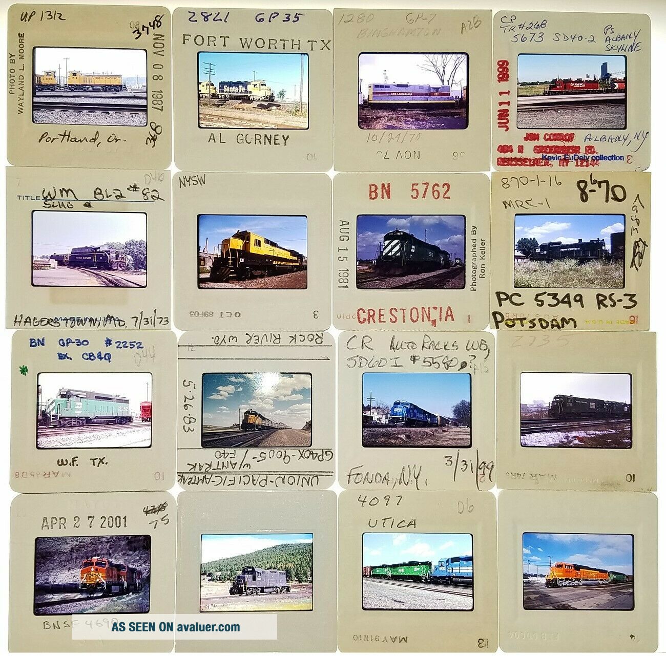 Railroad Train Slides Set Of 48 Various Trains & Locomotives Set 111214 ...
