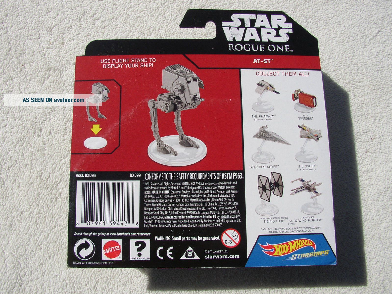 STAR WARS HOT WHEELS STARSHIPS IMPERIAL AT - ST CHICKEN WALKER W ...