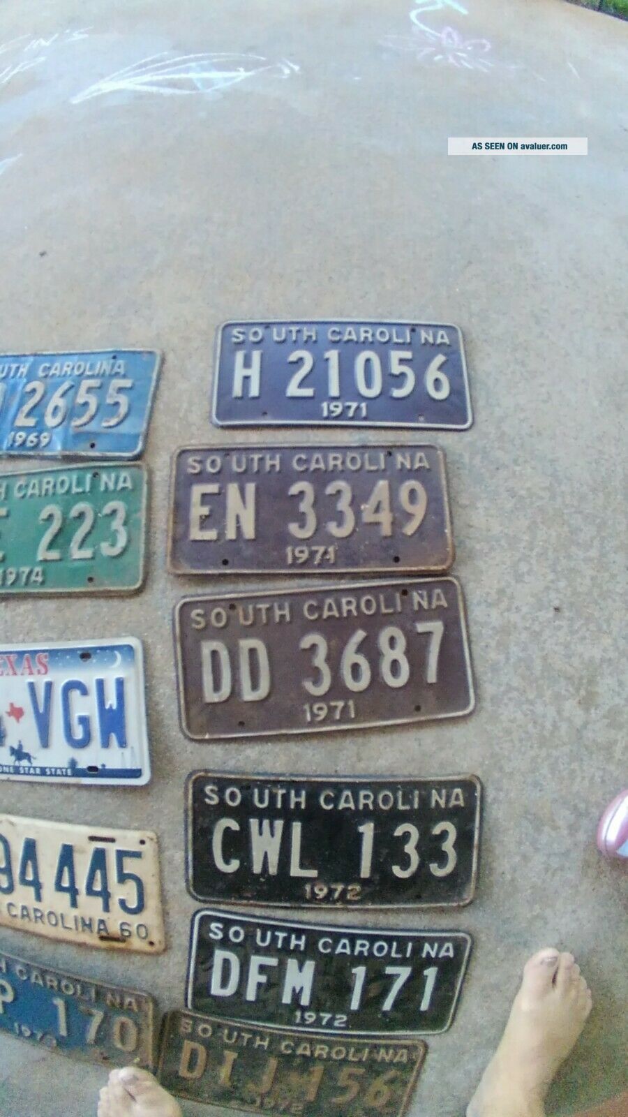 Ten Vintage South Carolina License Plates And One Texas | #5149234