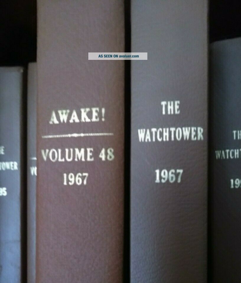 JEHOVAH ' S WITNESSES : 1967 Vintage Watchtower & Awake Bound Volumes ...