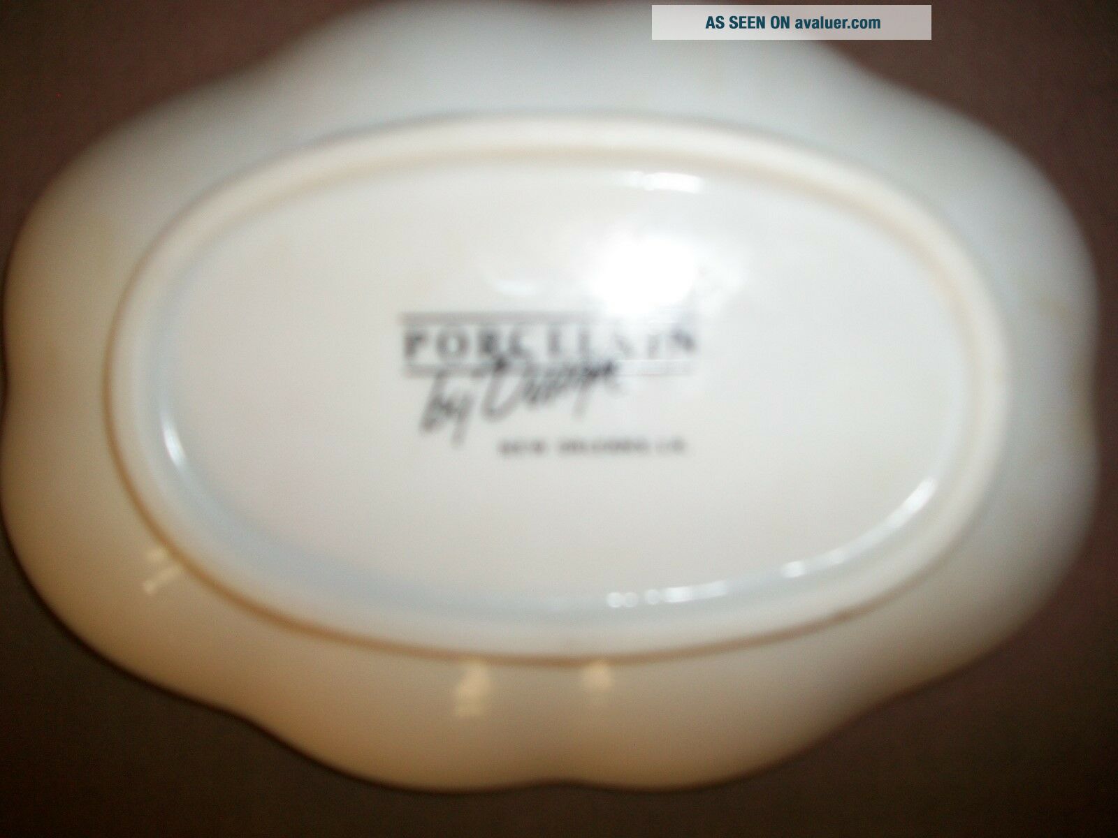 Vintage Decorative White Ceramic Oval Soap Dish HH His Holiness The ...