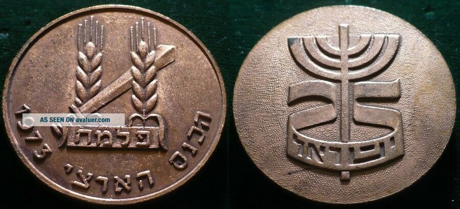 1973 ISRAEL 25th JUBILEE IDF PALMACH BRIGADE ASSEMBLY BRONZE MEDAL ...