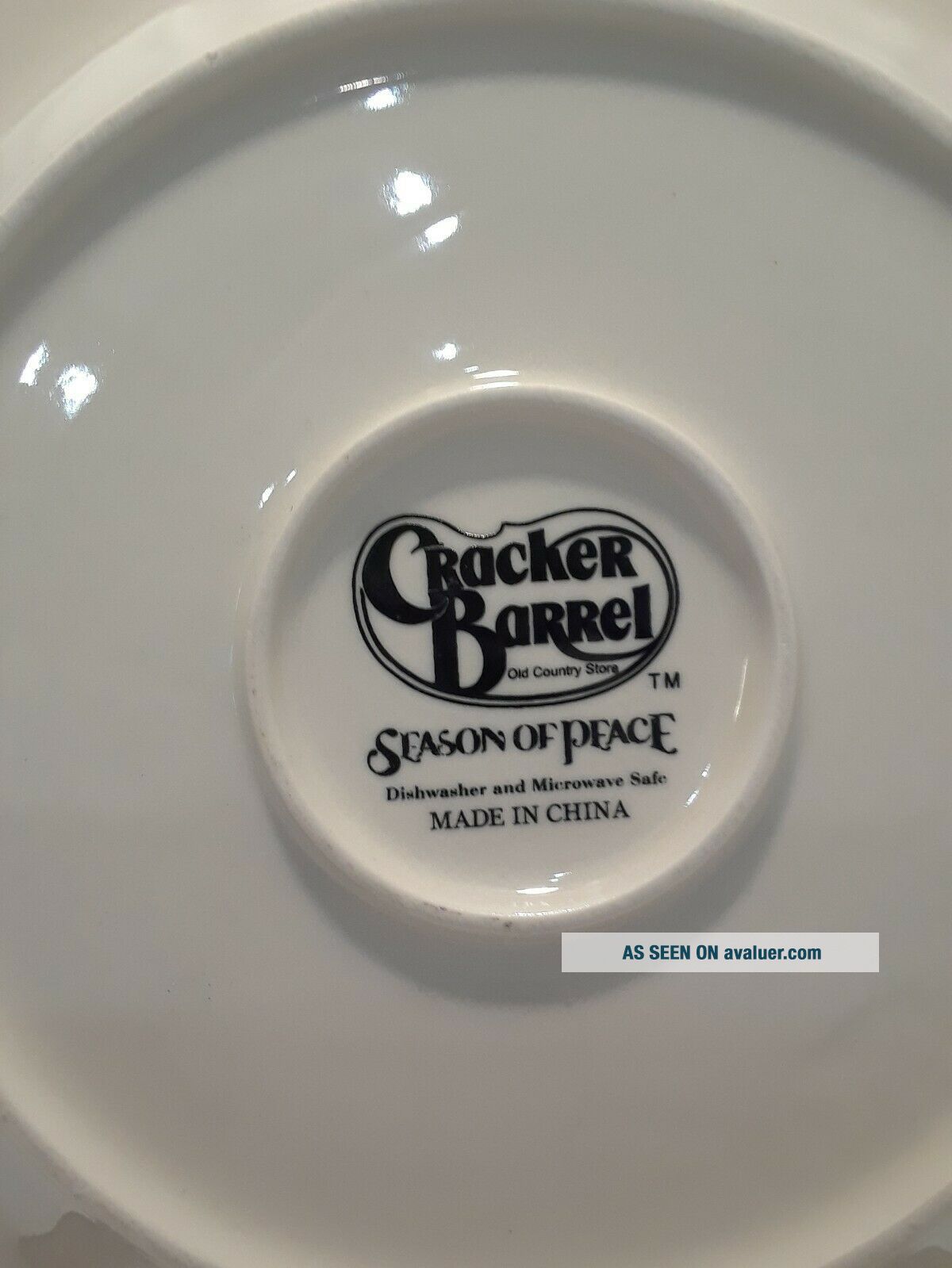 Cracker Barrel Seasons Of Peace Plate Cardinal | #5232652