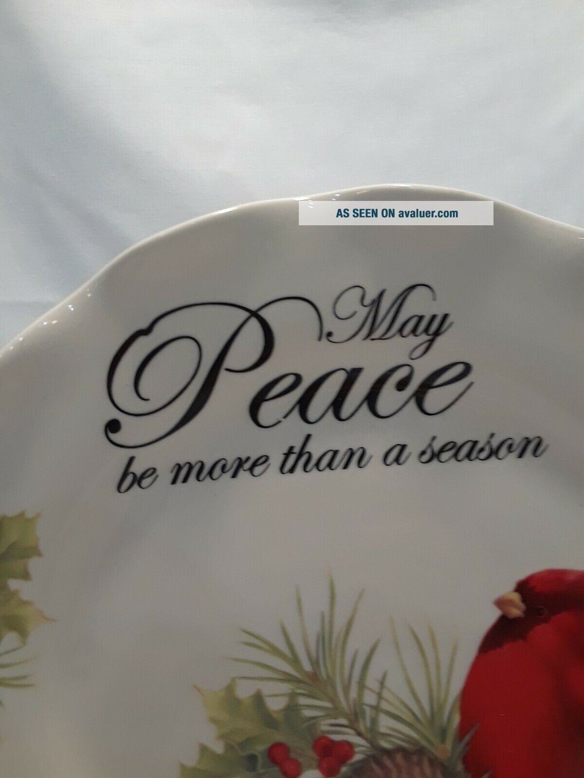 Cracker Barrel Seasons Of Peace Plate Cardinal | #5232652