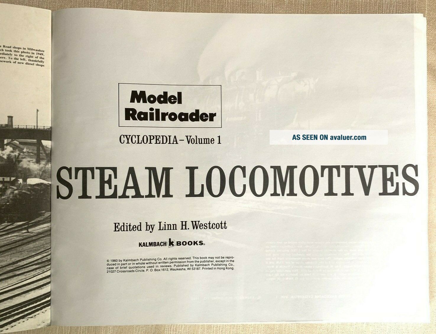 Model Railroader Cyclopedia Steam Locomotives Vol 1 Linn Westcott 1998 ...