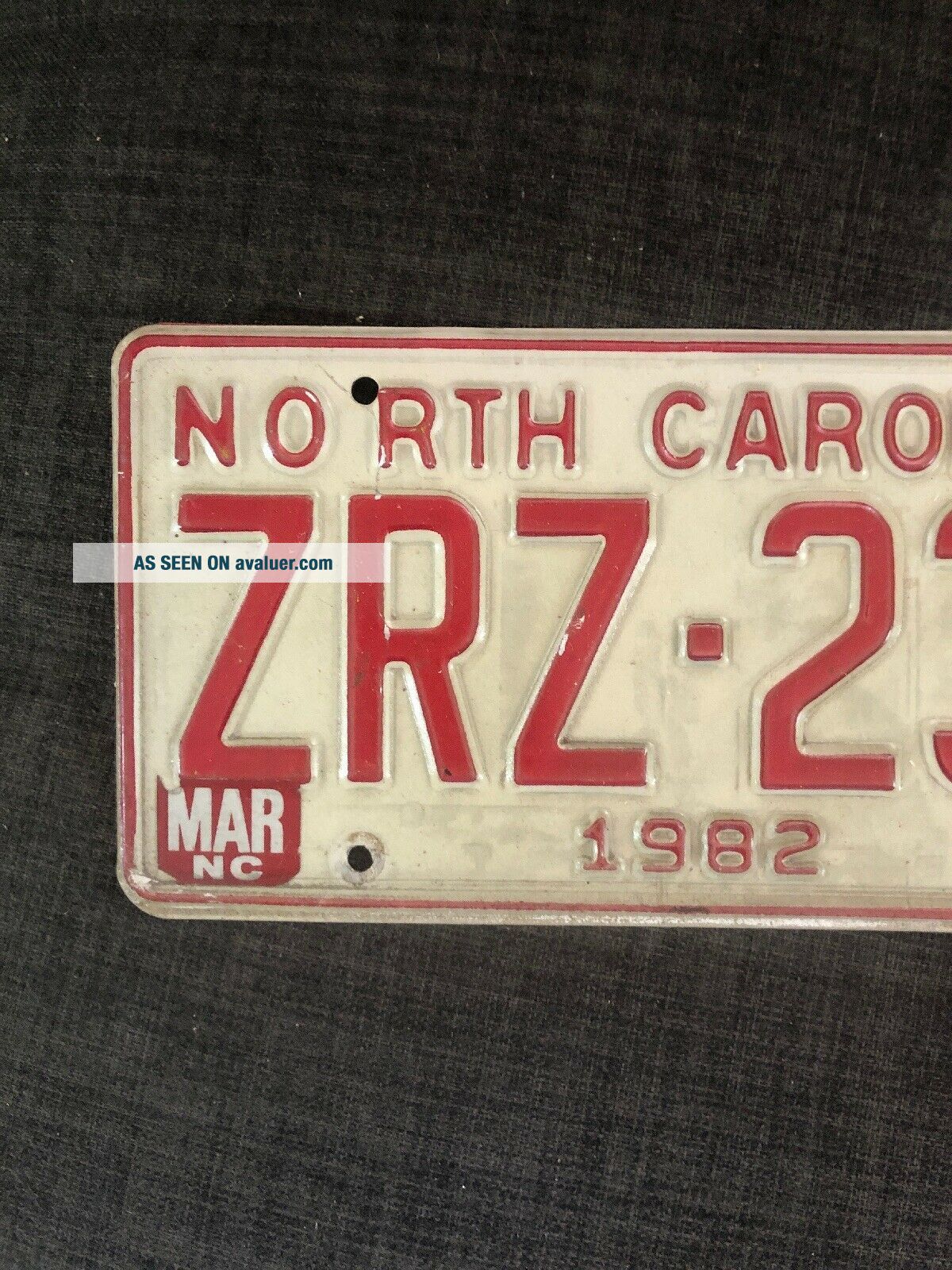 1982 North Carolina NC LICENSE PLATE | #5040901