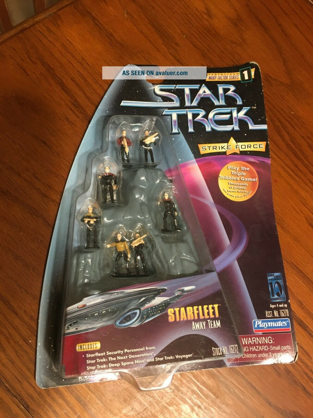 Playmates STAR TREK Starfleet Away Team Warp Factor Series 1 Action ...